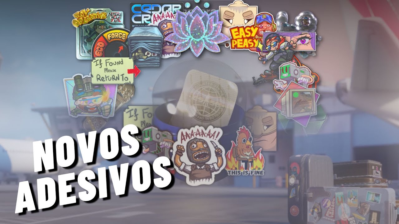 NOVOS ADESIVOS NO CS2! Eu abri uma cápsula! - YouTube
