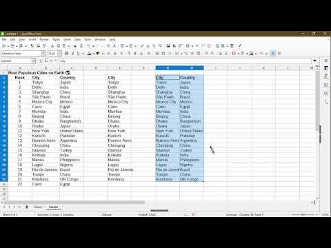 How to Get Unique Values in a Column | LibreOffice Calc - YouTube