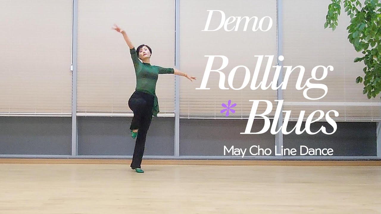 Rolling Blues Line Dance (Low Intermediate) - Demo - YouTube