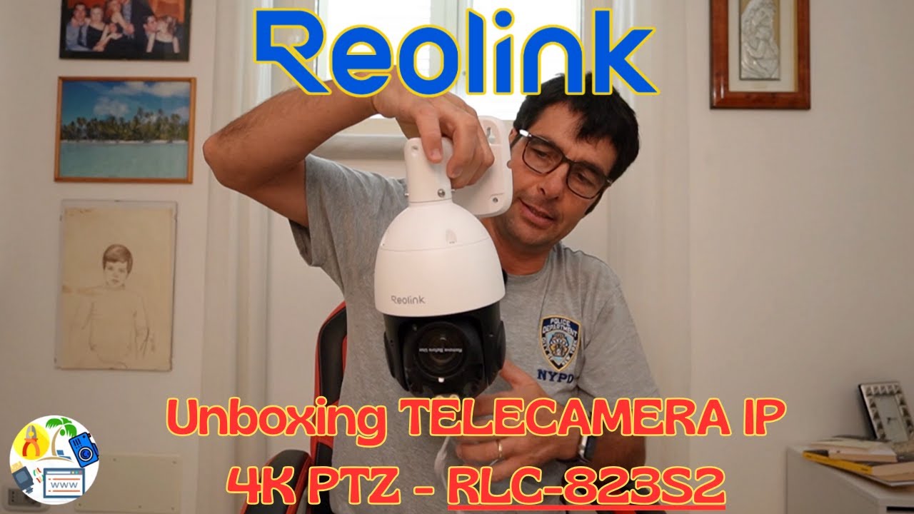 UNBOXING Telecamera IP 4K PTZ POE Reolink RLC-823S2 - YouTube