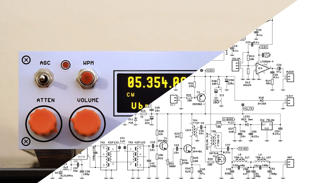Home made QRP CW transceiver for 60m band (5MHz) - YouTube