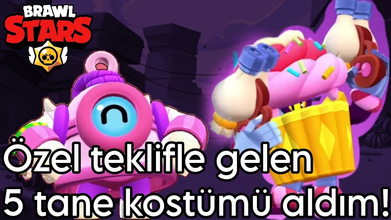 DÜkkana Özel Teklİfle Gelen 5 Tane KostÜmÜ Aldim 🔥 Brawl Stars Youtube