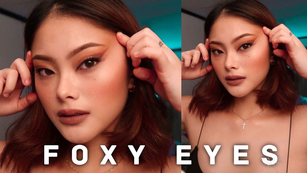 trying the foxy eye makeup trend 🦊 - YouTube