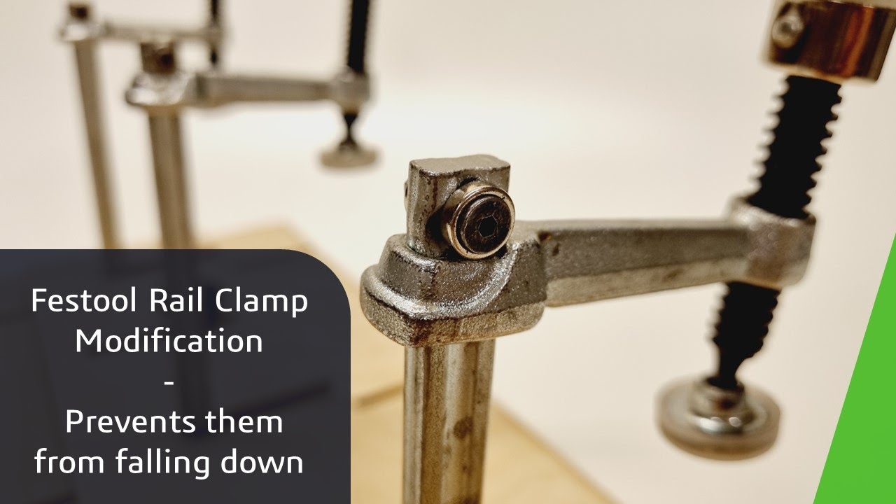 Festool Rail clamp modification to keep them in the up-position - YouTube