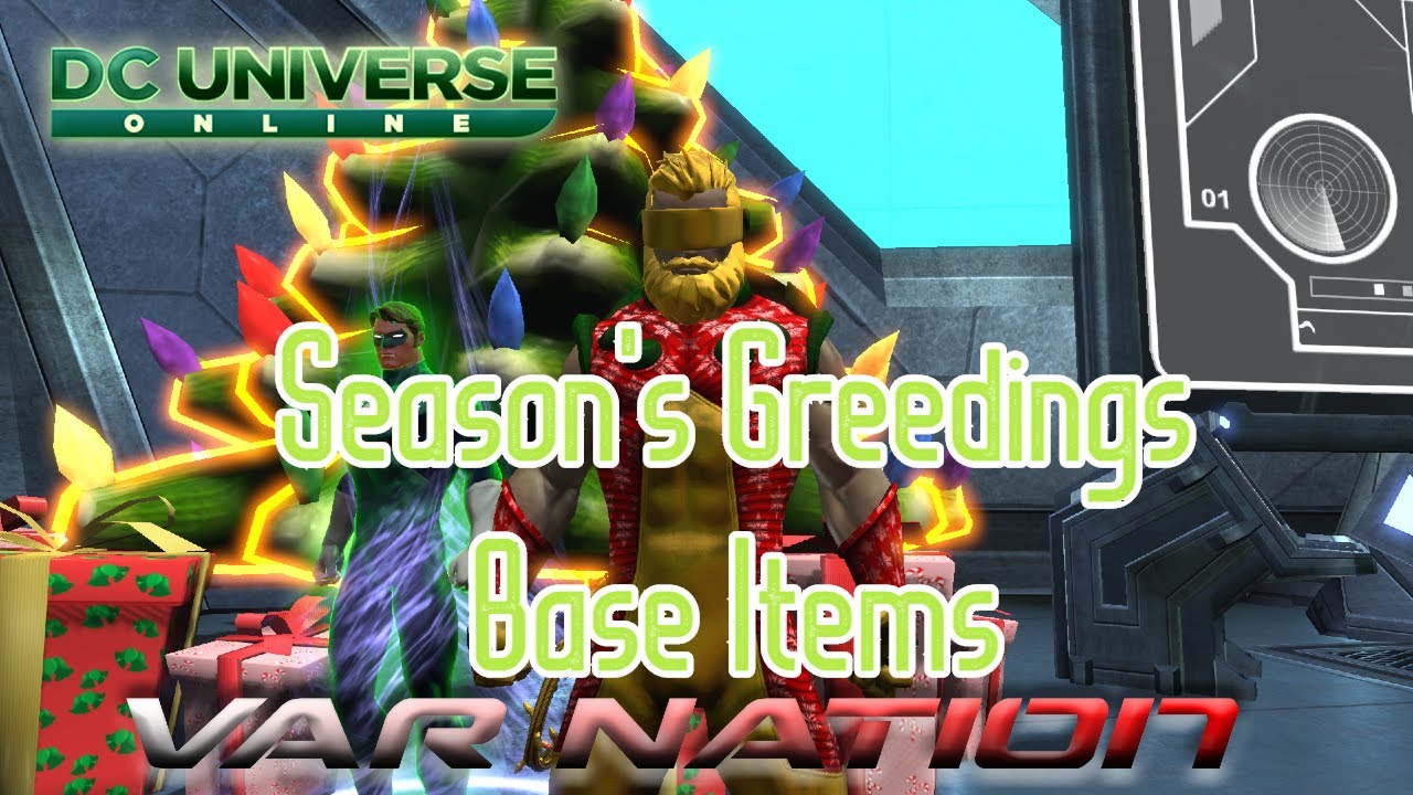 DCUO - Season's Greedings 2020 Base Items - YouTube