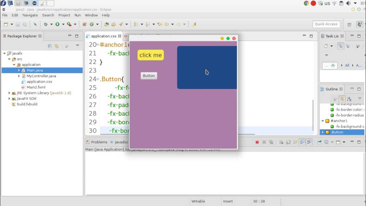 48 JAVA FX GUI Scene Builder Drag & Drop - YouTube
