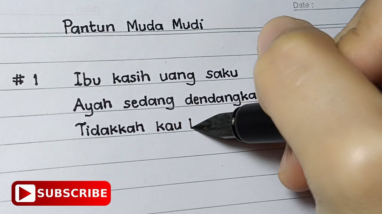 Tulisan Tangan Bagus, Rapi, Indah, dan Bersih~Contoh Pantun Muda Mudi ...