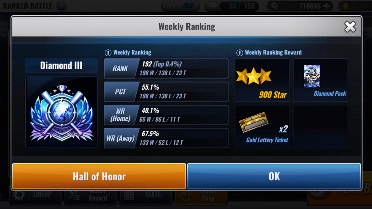 D3 Ranked Finish! Skill changes, diamonds, and more! MLB 9 innings 18 ...