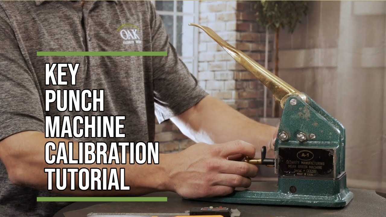 Calibration Instructions for BEST & A-1 Key Punch Machines - YouTube