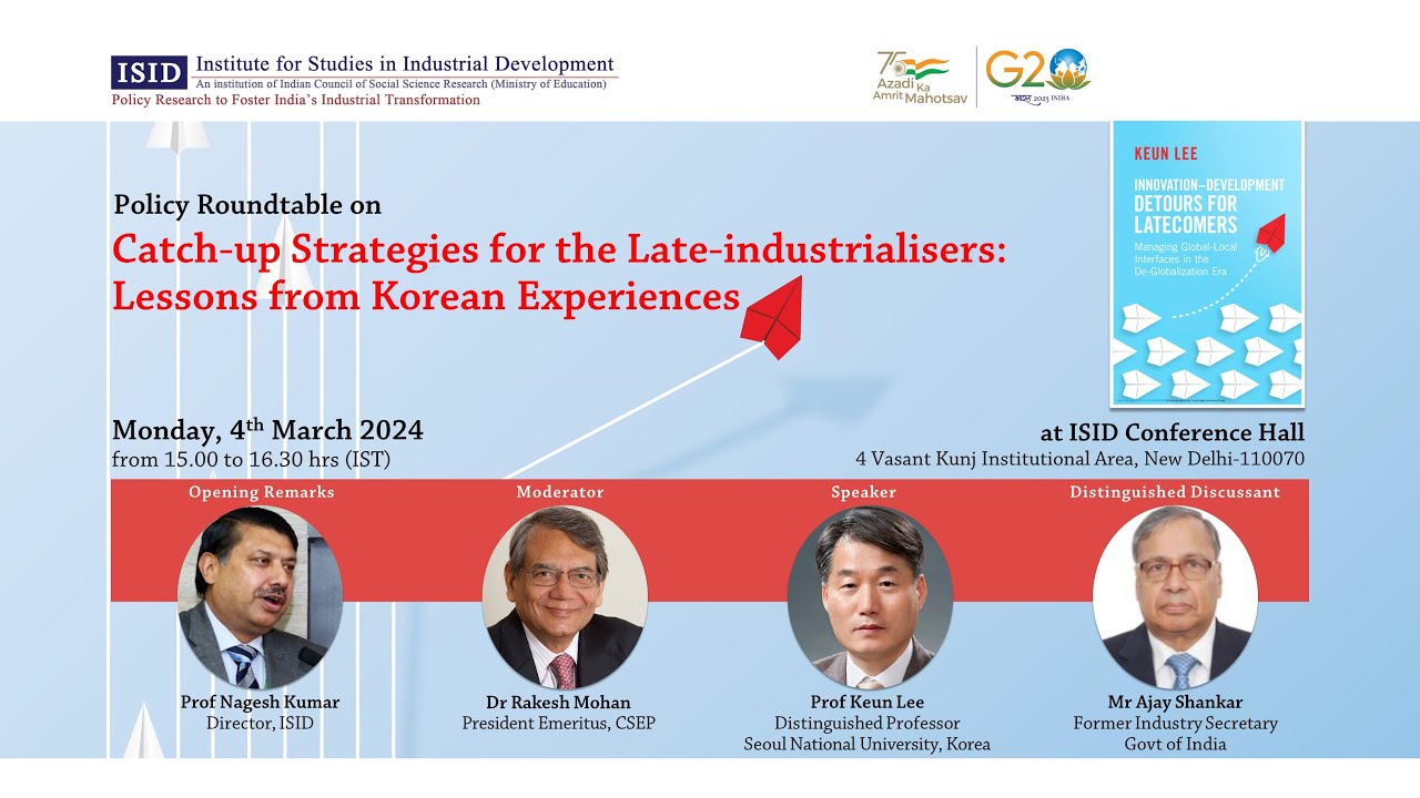 Policy PRT on Catch-up Strategies for the Late-industrialisers: Lessons ...
