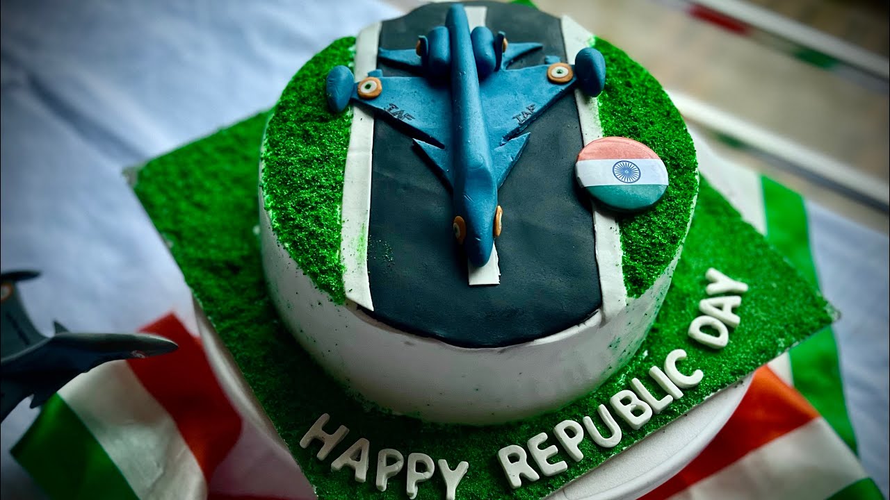 Republic Day Cake Design || Aeroplane cake || Fighter jet cake || Black ...