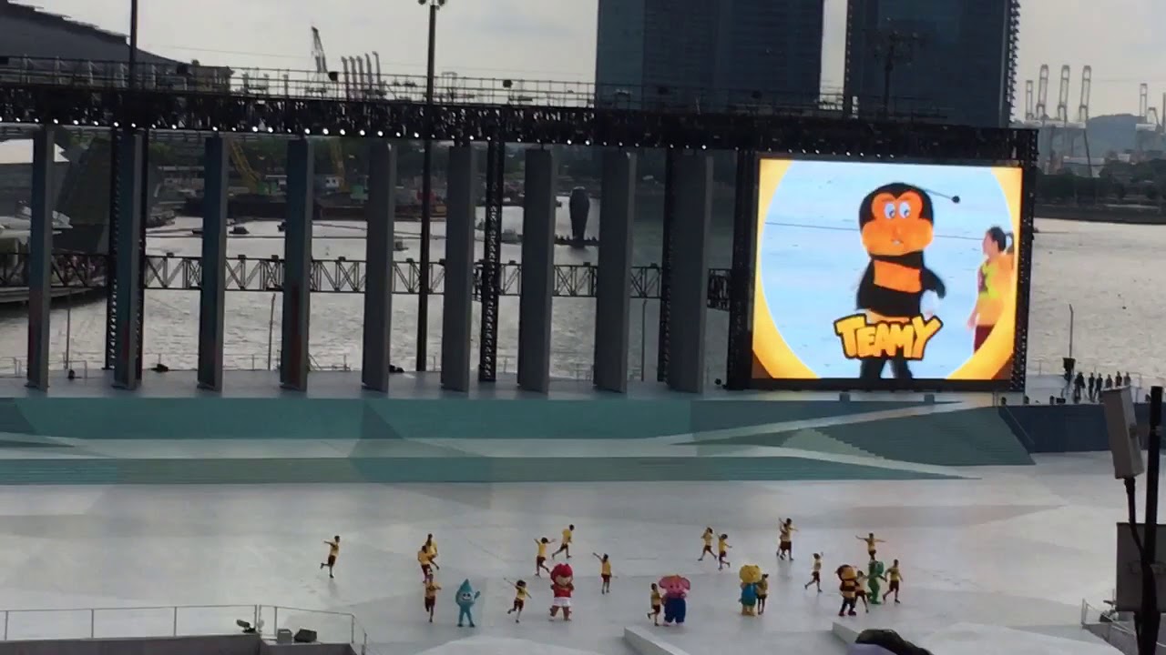 NDP 2018 Parade Preview 2 - Singapore Kindness Movement: Mascot Dance ...