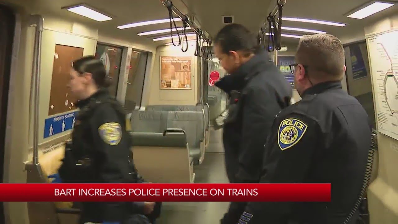 BART increases police on trains - YouTube