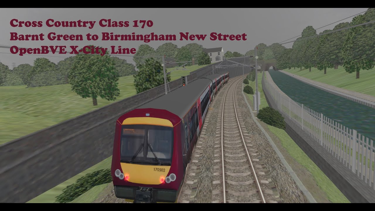 OpenBVE XC Class 170 Barnt Green to Birmingham New Street - Birmingham ...