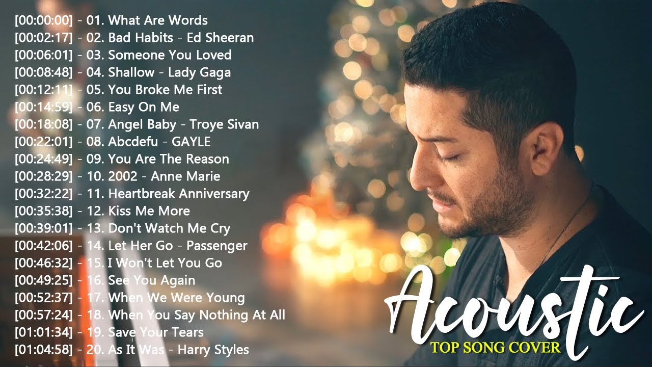 The Best Acoustic Covers of Popular Songs 2024 | Top Acoustic Songs ...