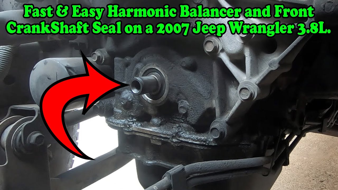 Easy Harmonic Balancer and Front Crank Seal on a 2007 Jeep Wrangler 3 ...