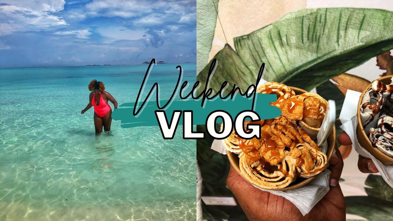 WEEKEND VLOG: Boat to a Private Island [The Bahamas] + Pulpy Ice Cream ...