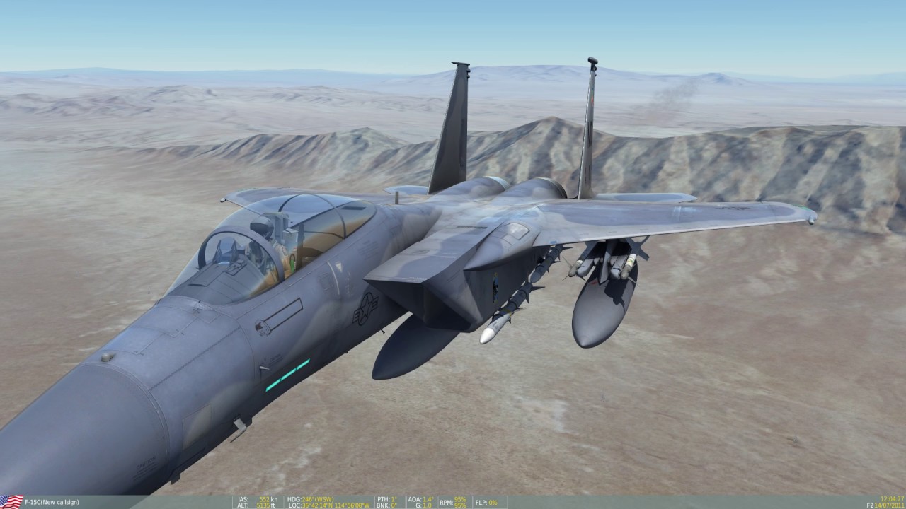 Digital Combat Simulator - F15 C - First Flight - YouTube