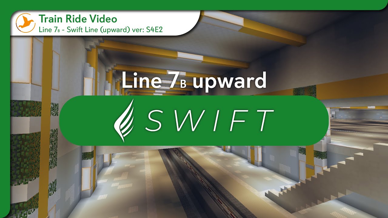 Minecraft Metro Full Ride | NR Line 7B - Swift Line - downward (Season ...