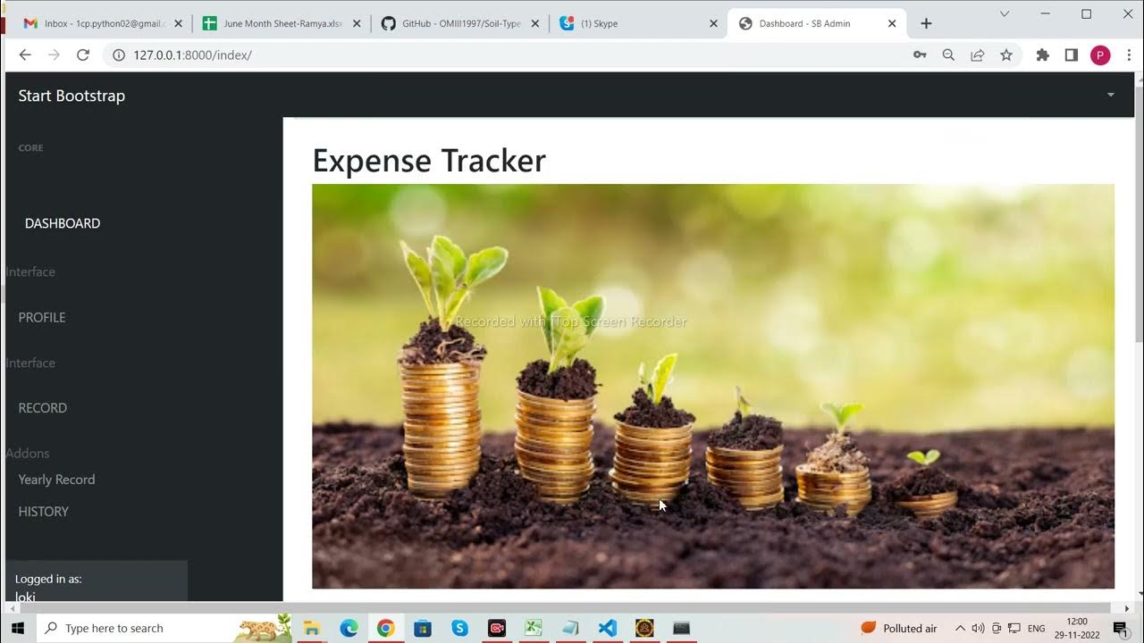 Prediction of Expense Tracker using Django Framework - YouTube