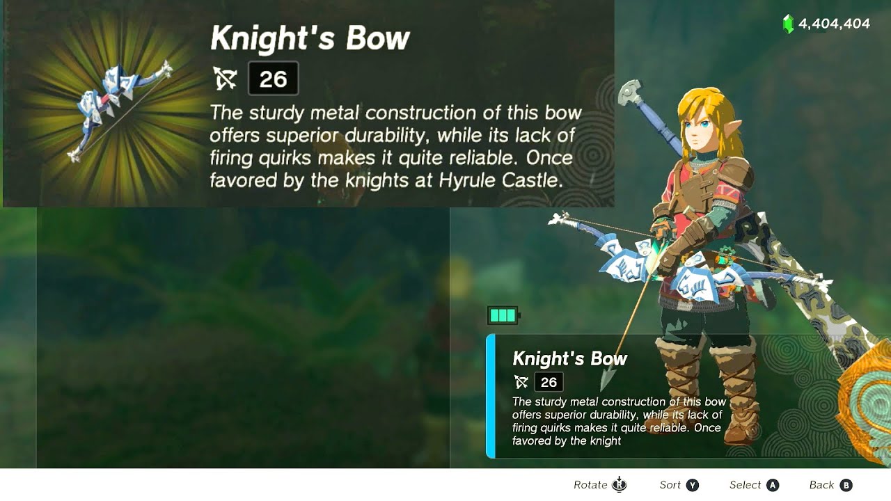 Knight's Bow Free Location - The Legend of Zelda Tears of the Kingdom ...
