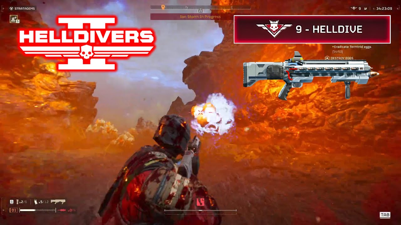 Helldive 9 Diff Solo with Plasma Shotgun & No Stratagems | Purge Hatcheries | HELLDIVERS 2 - YouTube