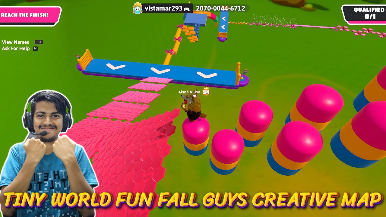 A FUN TINY WORLD FALL GUYS CREATIVE MAP 🔥 (2070-0044-6712) - YouTube