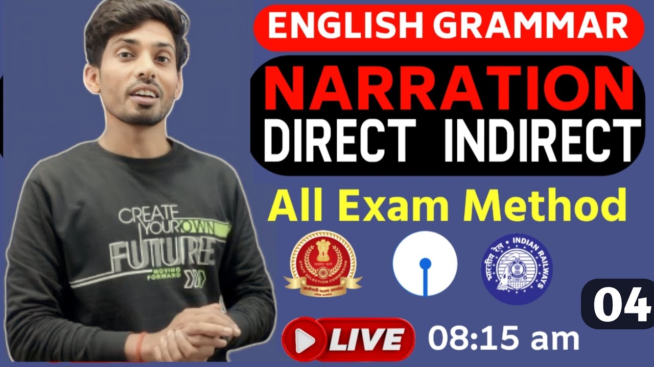 🔥NARRATION Class 04 आसानी से समझे Narration की कहानी | ENGLISH GRAMMAR ...