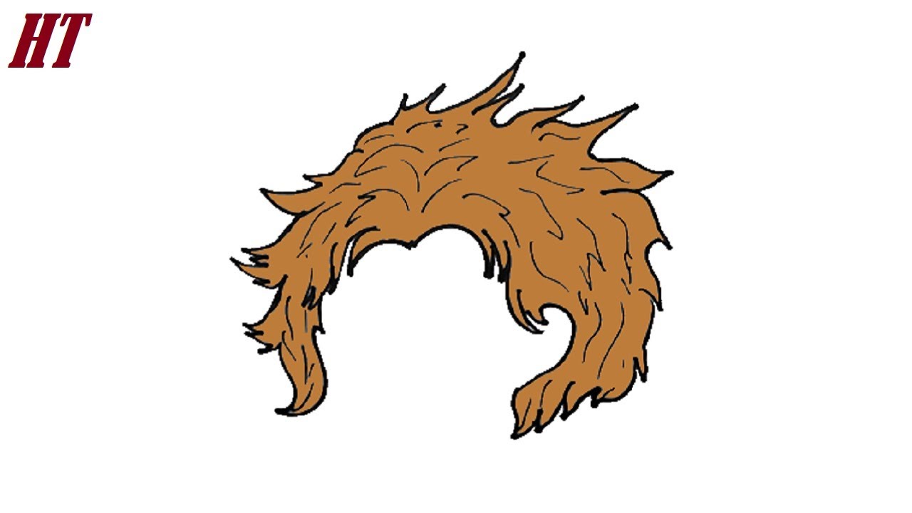 How to draw Fluffy Hair Easy - YouTube