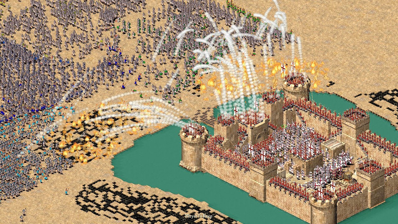CASTLE DEFENSE - Stronghold Crusader HD - YouTube