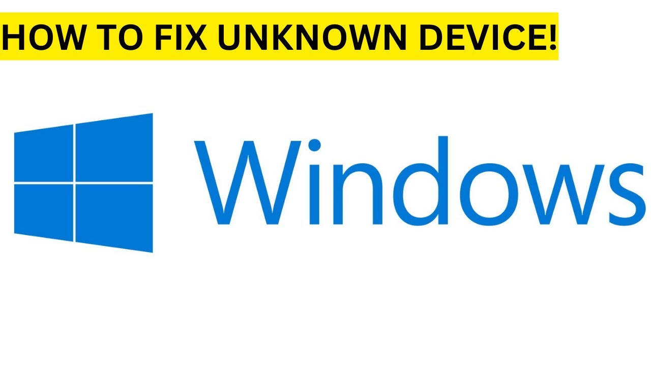 How to Identify Unknown Device in Device Manager - YouTube