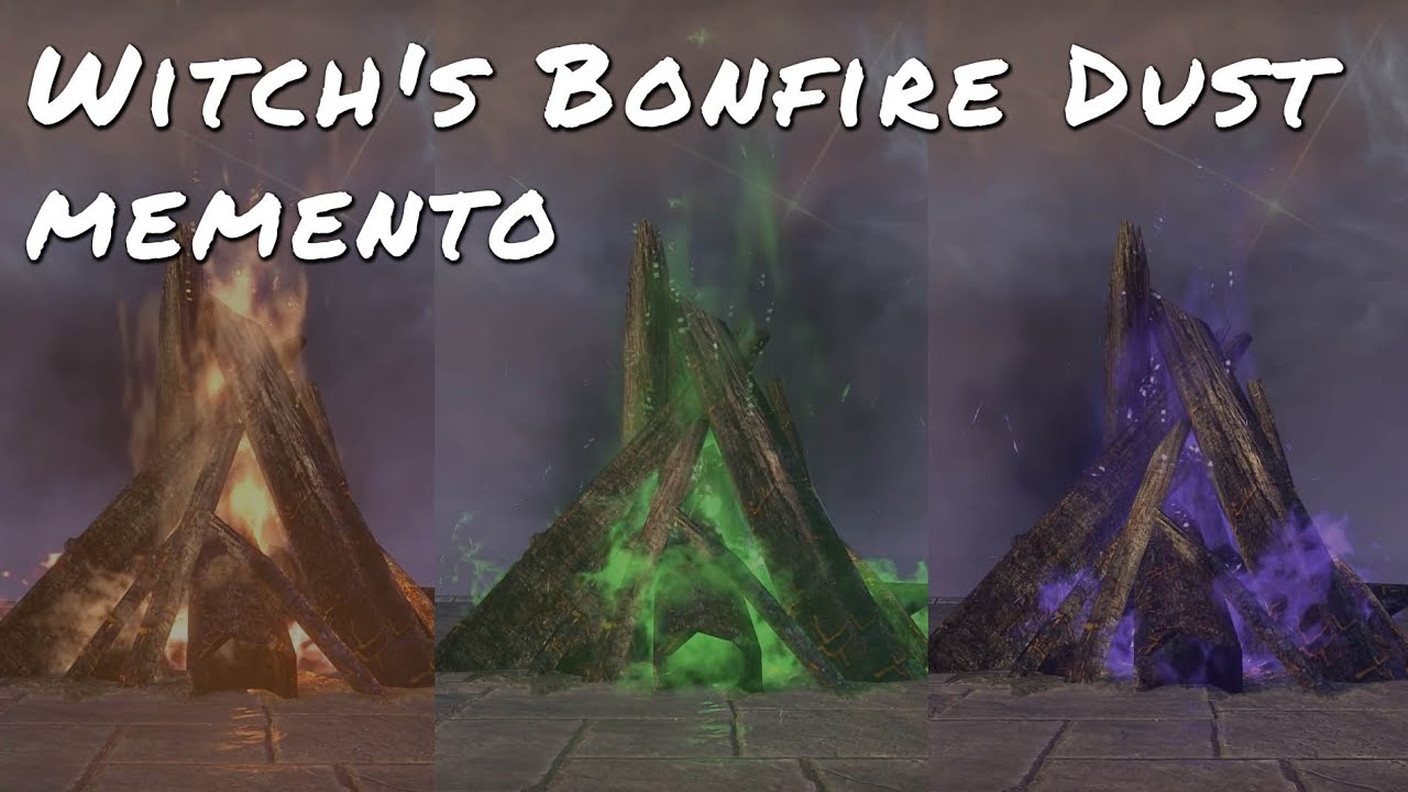 Witch's Bonfire Dust memento in ESO - YouTube