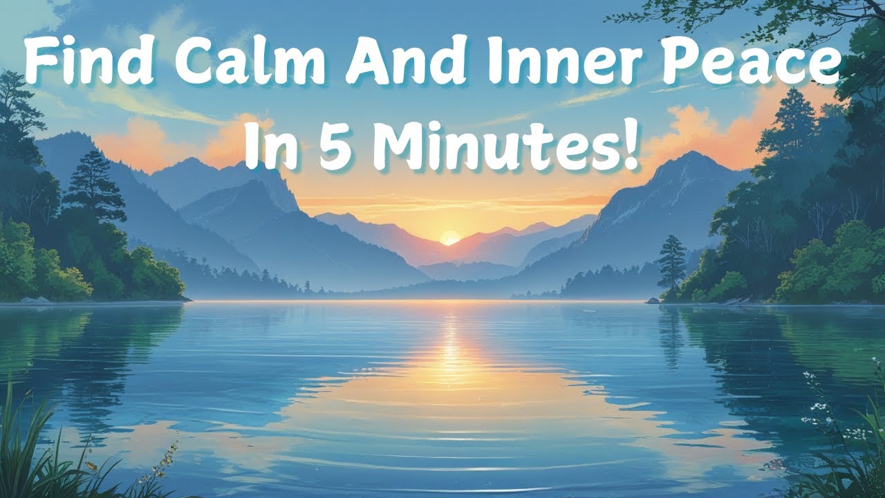 5 Minute Guided Meditation For Inner Peace And Calm - YouTube