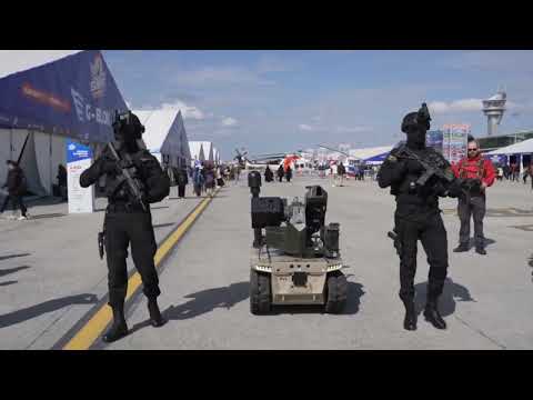 Jandarma Özel Asayiş Komutanlığı (JÖAK) personeli ile HAVELSAN BARKAN Silahlı İnsansız Kara Aracı!