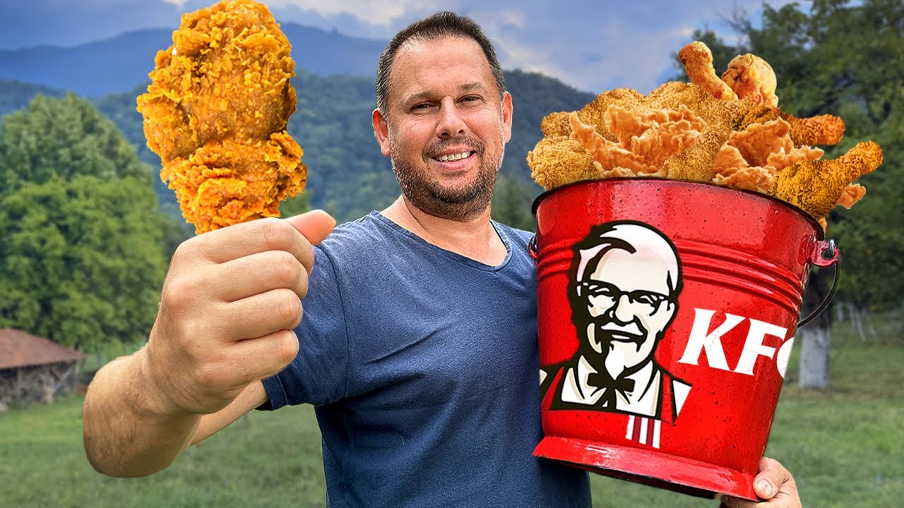 There is the best KFC in my village! Country chicken recipe / ASMR ...
