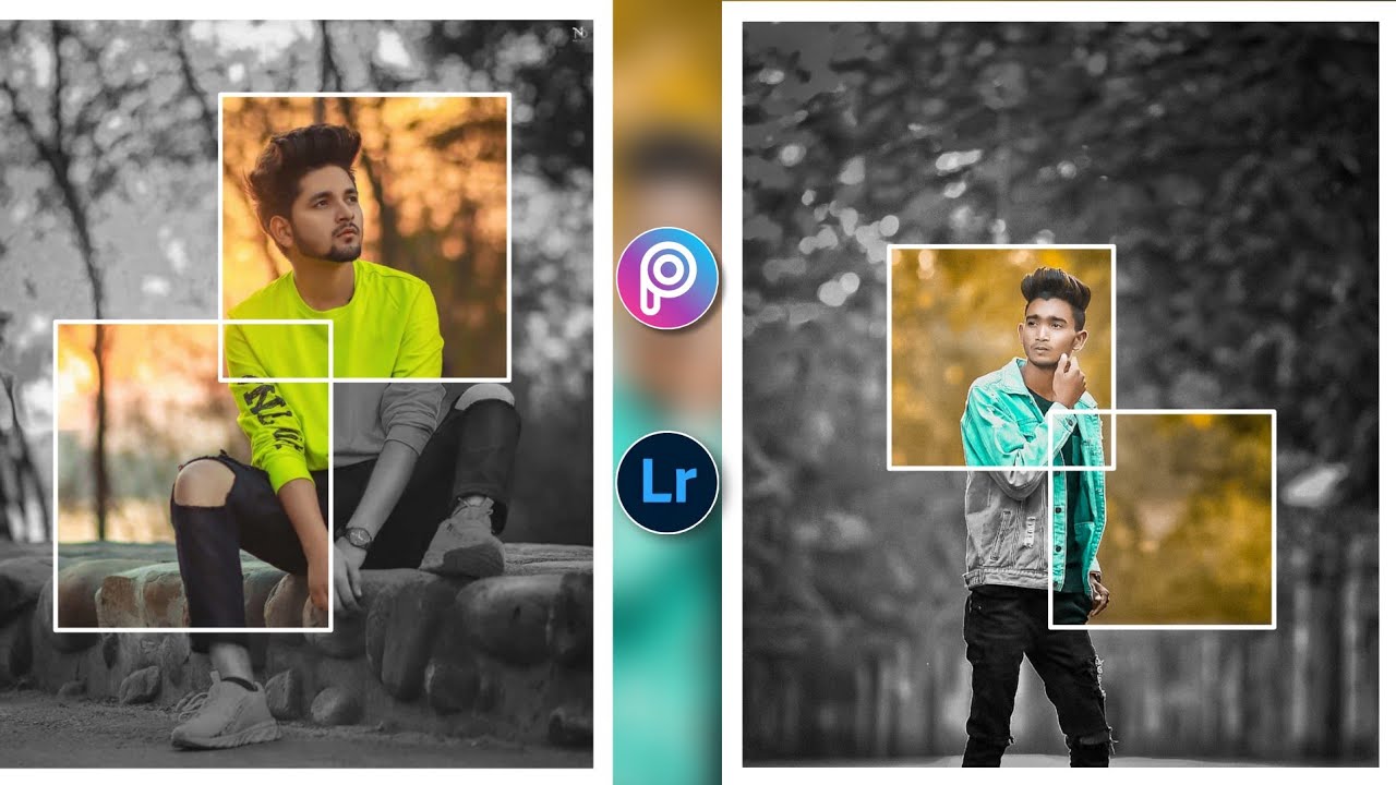 picsart frame photo editing || Lightroom change colour background ...