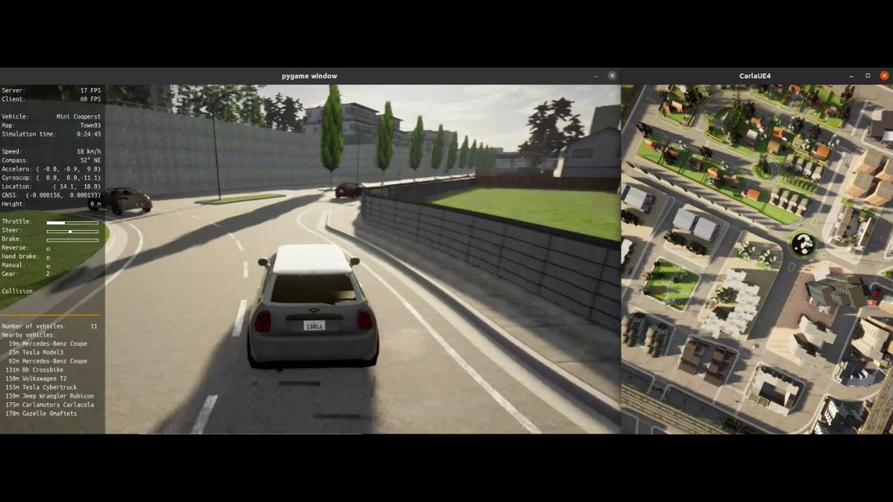 Carla Simulation and Autopilot - YouTube