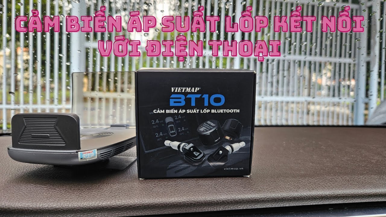 Vietmap BT10, Thiết bị cảm biến áp suất lốp, kết nối với điện thoại ...