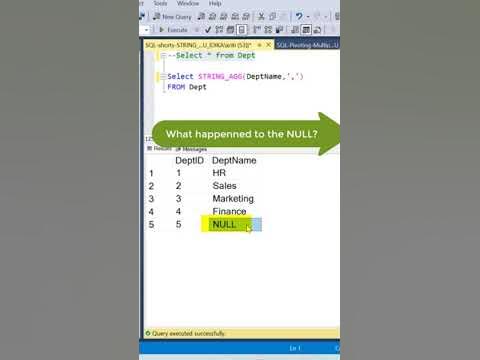 SQL Must Know Tricks With STRING_AGG functions - YouTube