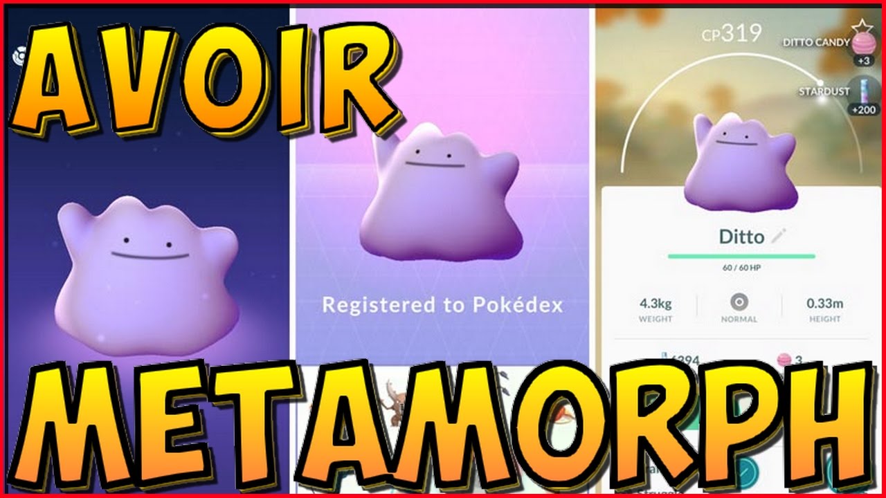 AVOIR MÉTAMORPH !!! - POKÉMON GO ÉVÉNEMENT - YouTube