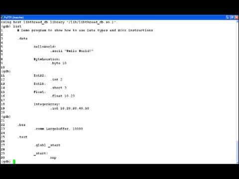 Assembly Primer For Hackers (Part 5) Data Types - YouTube