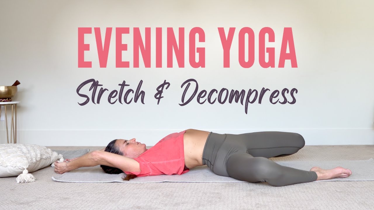 15 Minute Evening Yoga To Stretch & Decompress || Devi Daly Yoga - YouTube