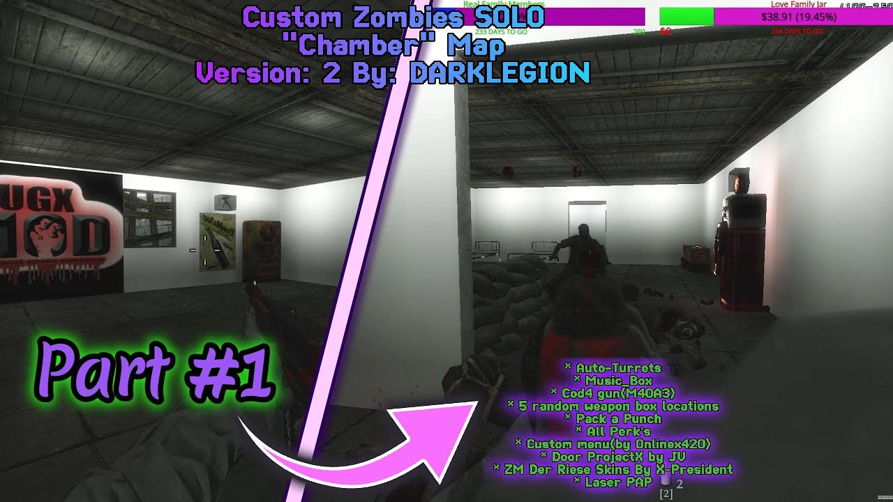 Custom Zombies Solo "Chamber" Map Part #1 - YouTube