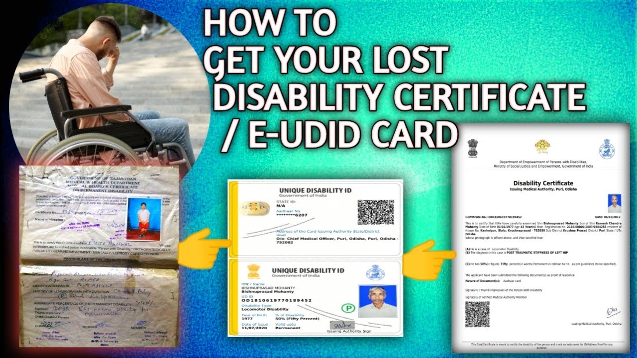 UDID Card Apply Online 2022 | Old disability certificate To New ...