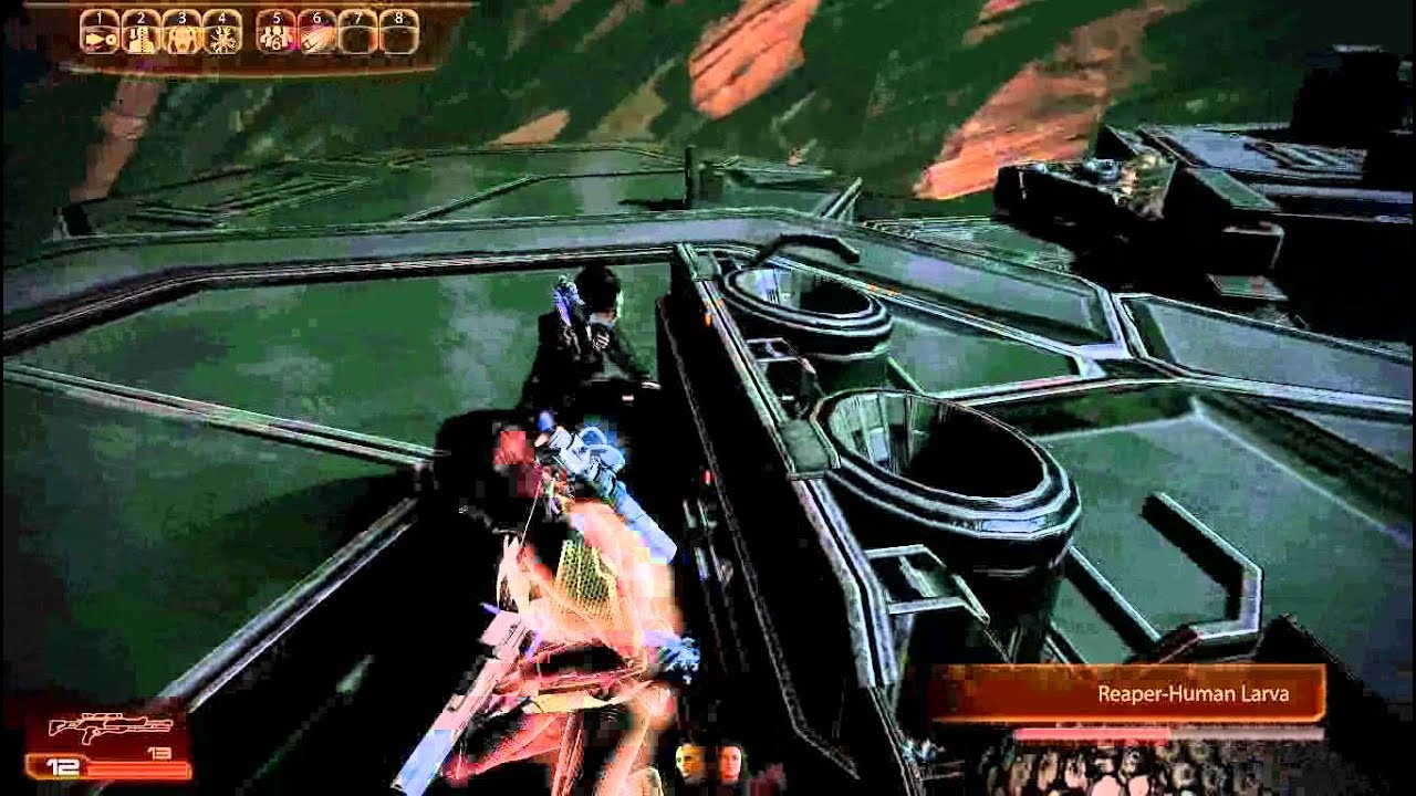 Mass Effect 2 Final Boss Insanity Difficulty, no heavy weapon. - YouTube