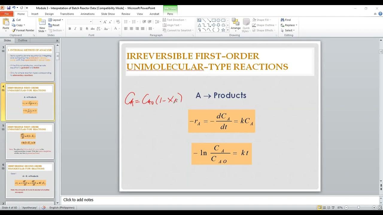 Interpretation of Batch Reactor Data (Part 1) - YouTube