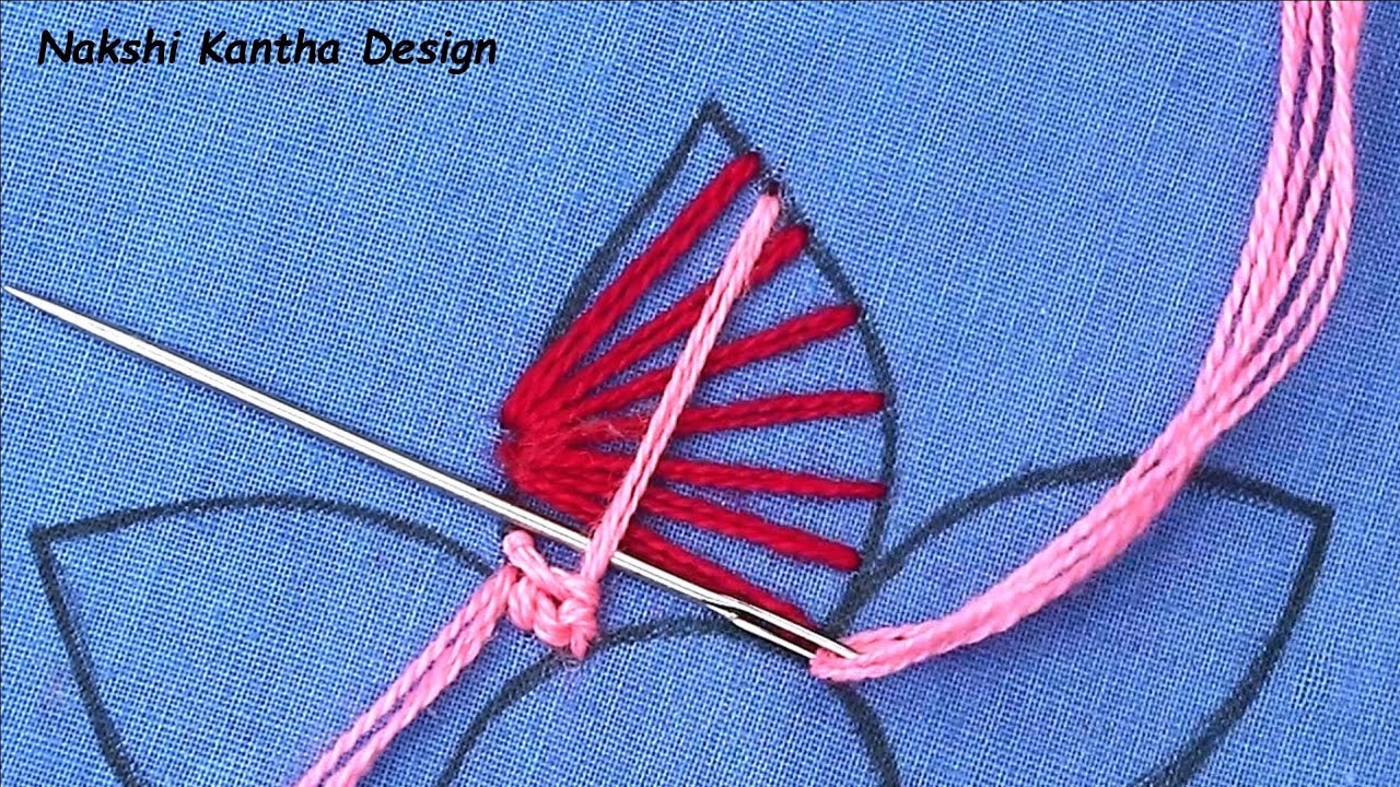 easy phulkari stitch design needle point art embroidery work | amazing ...