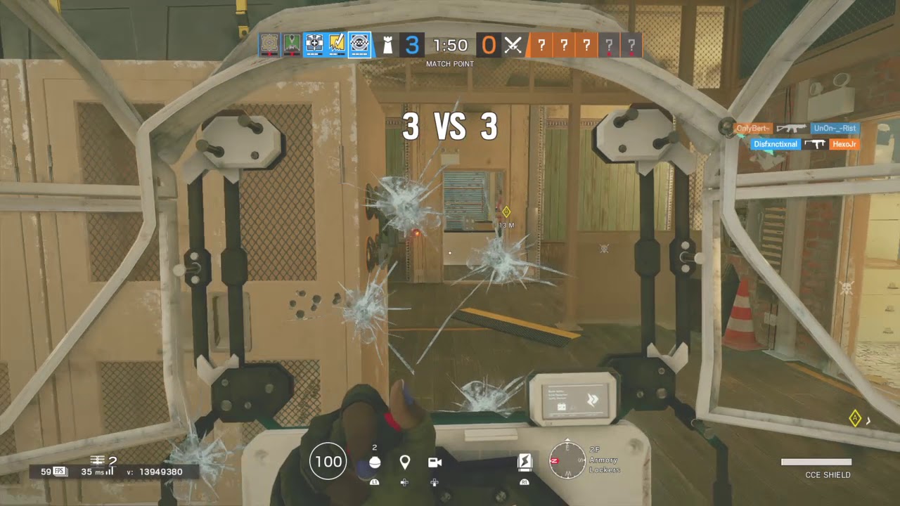 R6S clutch 3k with clash on border - YouTube