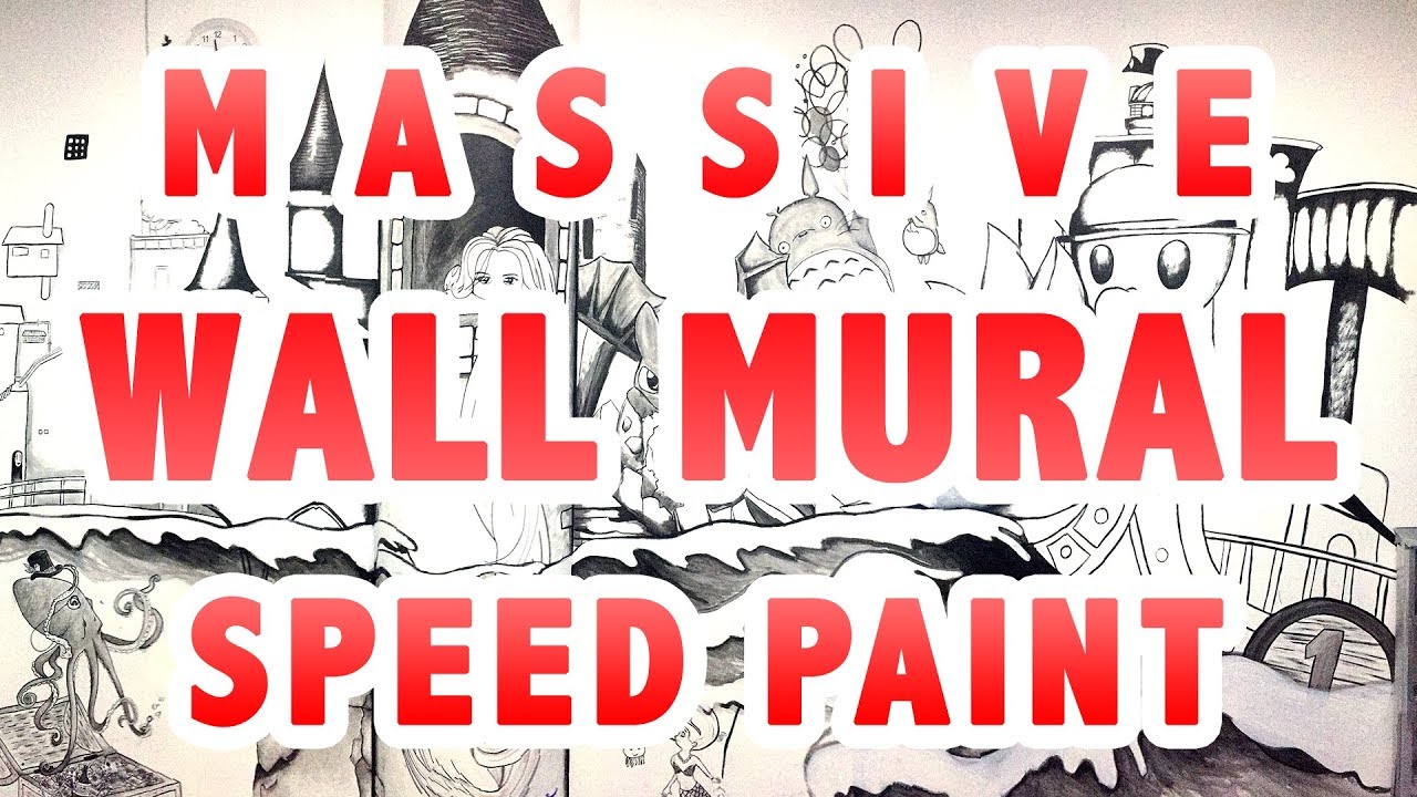 Art Classroom's Wall Mural Speed Paint! - YouTube