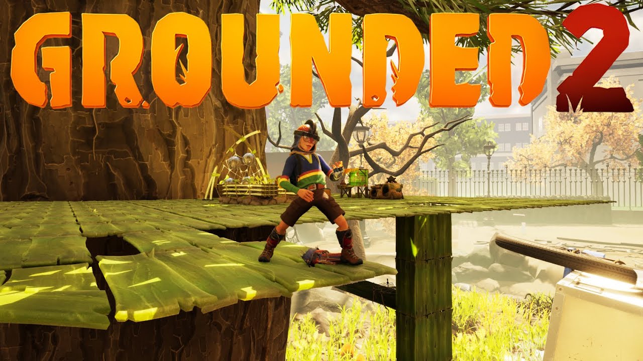 The Ultimate Treehouse Build Continues! - Grounded 2 - YouTube